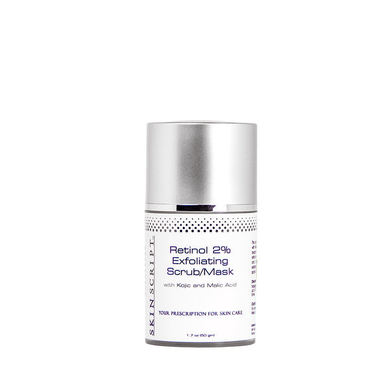 Skin Script Retinol 2% Exfoliating Scrub/Mask – Face Glow NYC